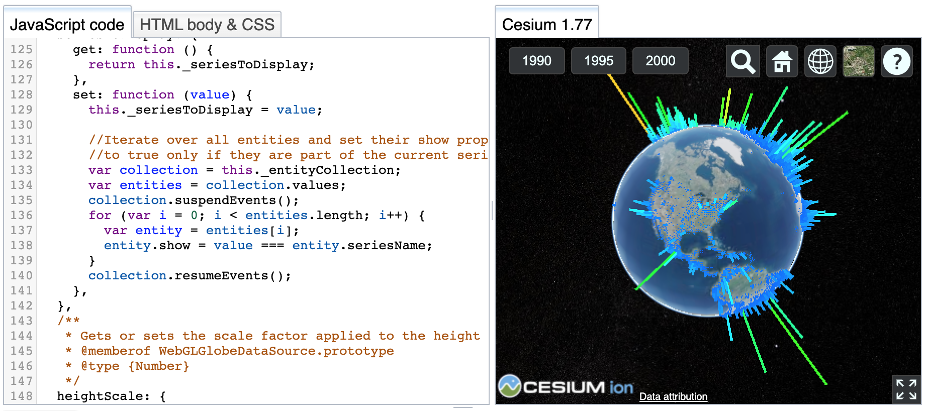 Map viewers (Part II): CesiumJS – Onesait Platform Community