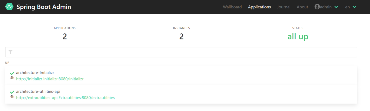 Guía de uso de Spring Boot Admin Server – Onesait Platform Community