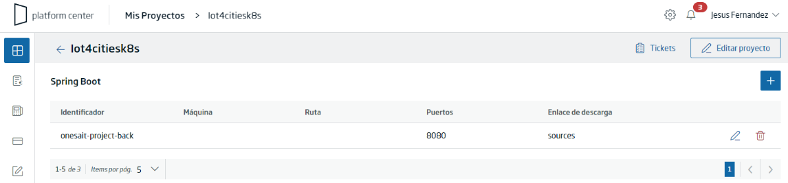 Soporte De Aplicaciones Spring Boot En Assessment Onesait Platform