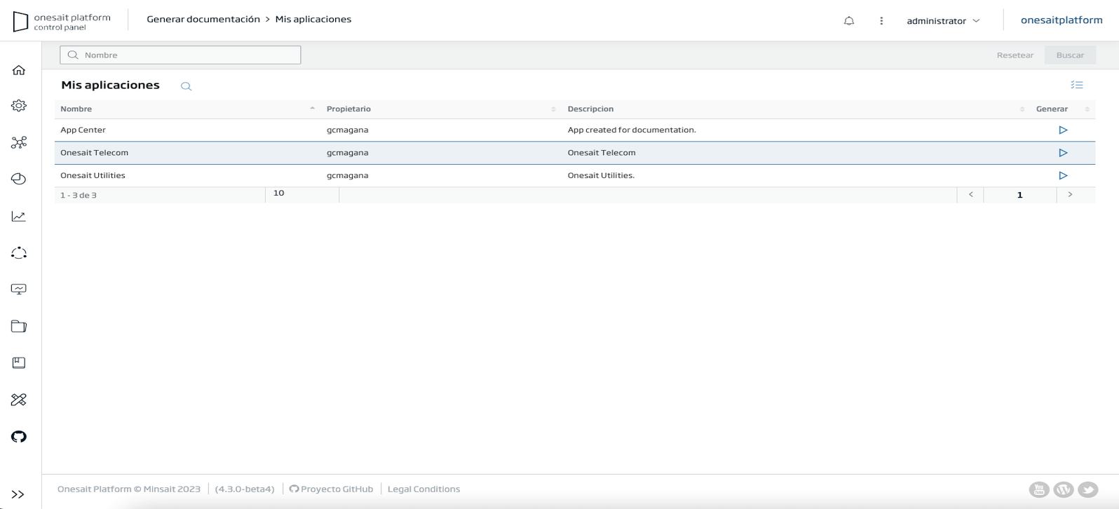 Documentación de elementos de Onesait Platform – Onesait Platform Community