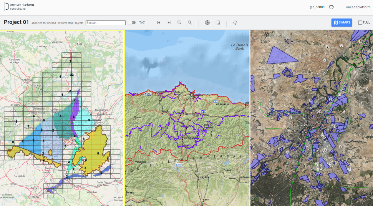 Nuevo gestor de proyectos de mapas GIS – Onesait Platform Community